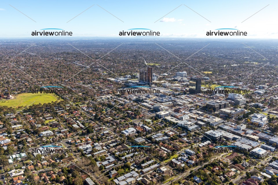 Aerial Photography Station Street, Box Hill - Airview Online