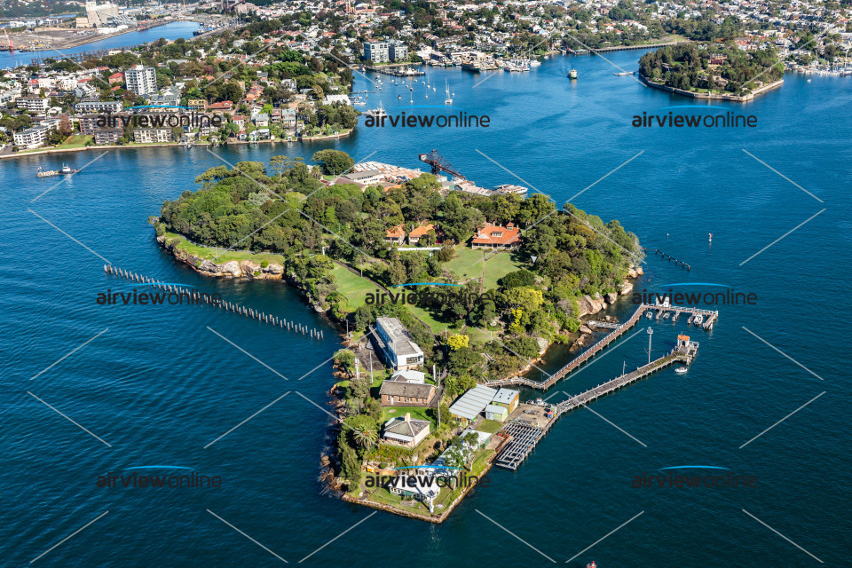Aerial Photography Goat Island - Airview Online