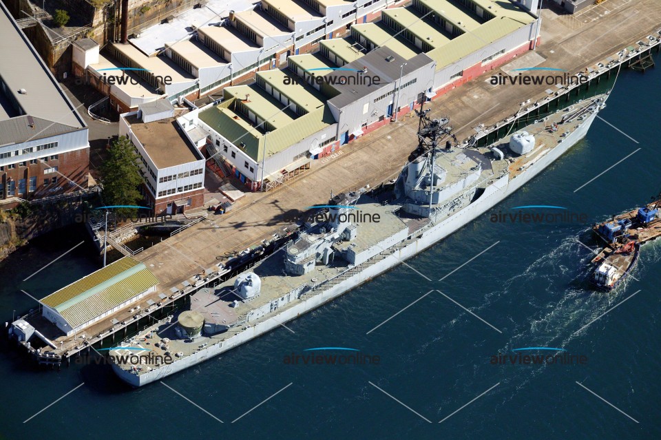 Aerial Photography HMAS Brisbane - Airview Online