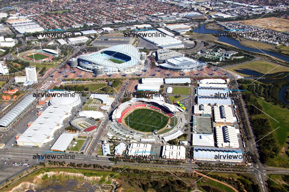 Aerial Photography Sydney Showgrounds and Telstra Stadium - Airview Online