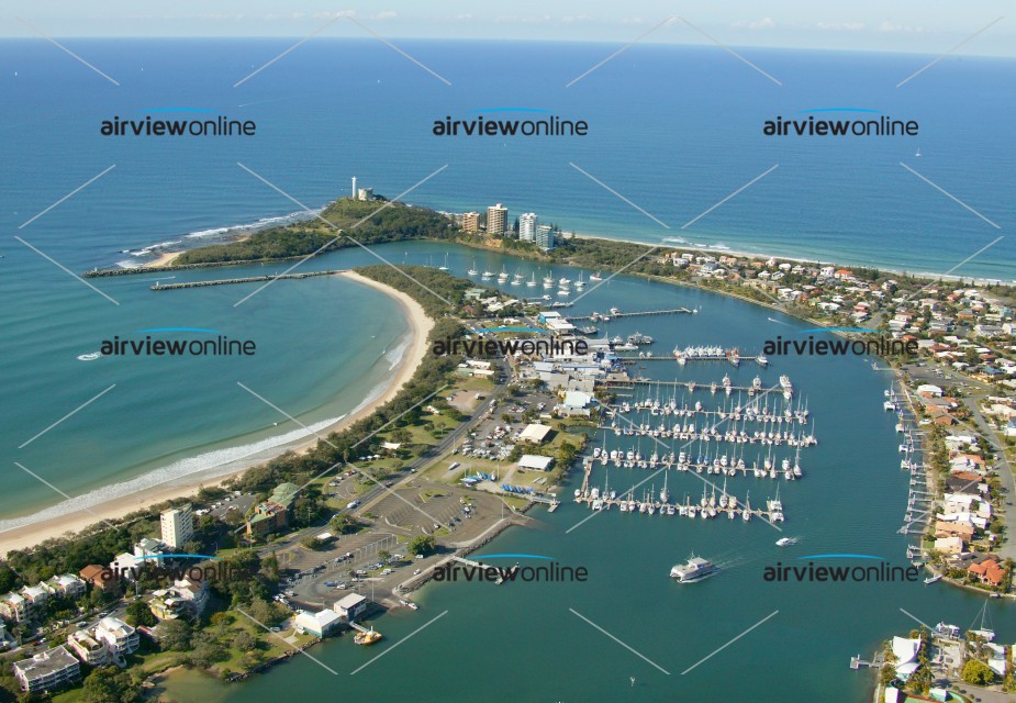 Aerial Photography Mooloolaba Boat Harbour - Airview Online