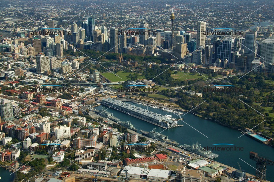 Aerial Photography Woolloomooloo Bay and City - Airview Online