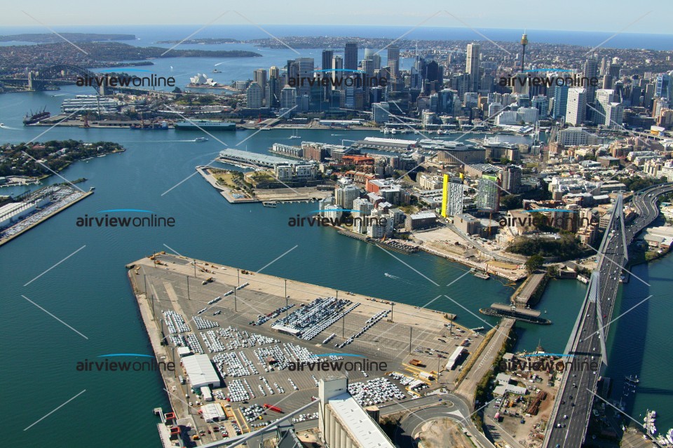 Aerial Photography Glebe Island and Pyrmont - Airview Online
