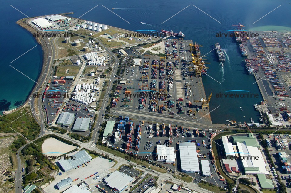 Aerial Photography Shipping and Container Terminal - Airview Online