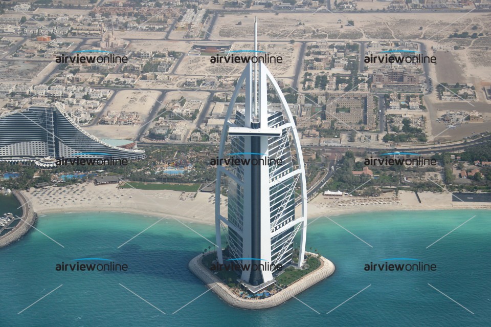 Aerial Photography Burj Al Arab Dubai - Airview Online