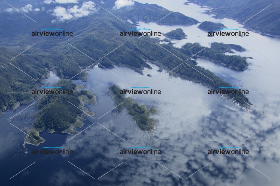 Aerial Photography Lake Gordon, Tasmania - Airview Online