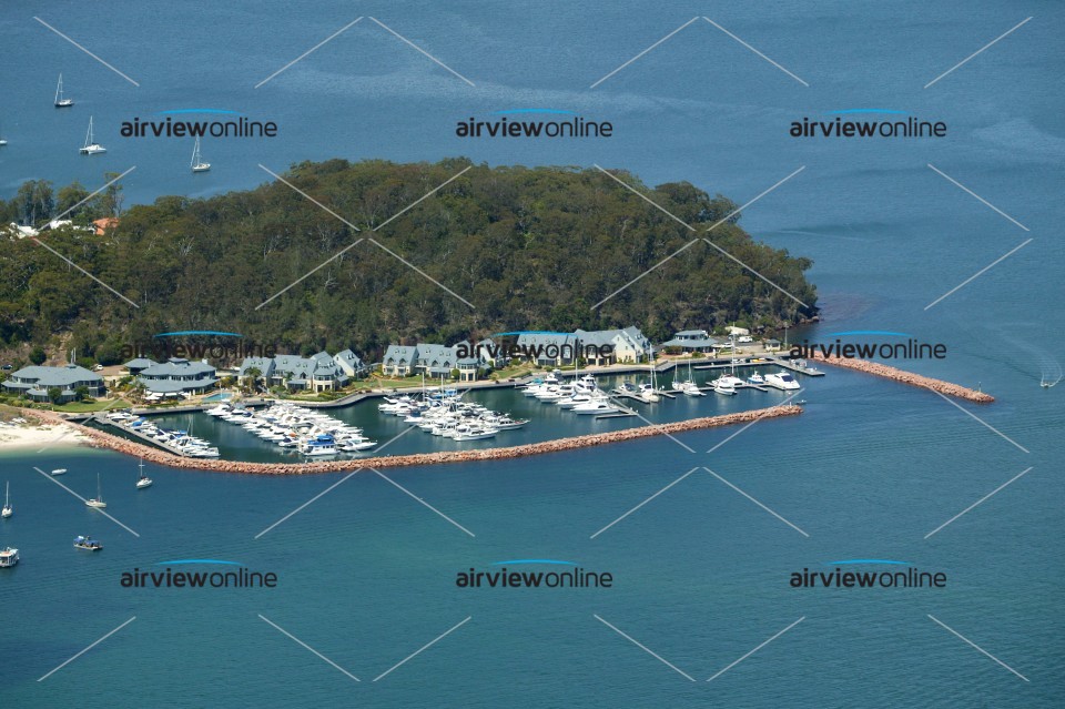 Aerial Photography Nelson Bay Marina - Airview Online