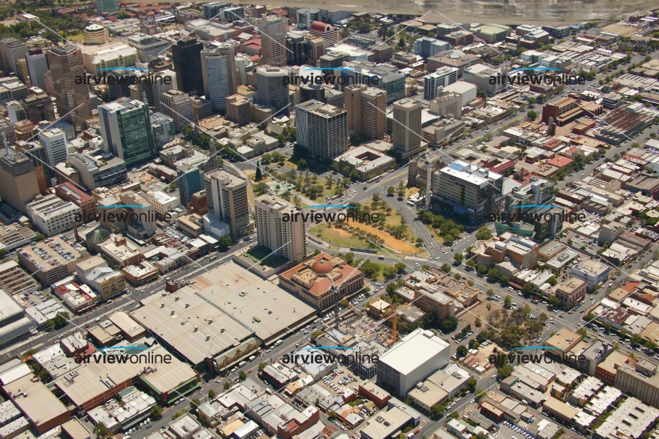 Aerial Photography Victoria Square, Adelaide - Airview Online