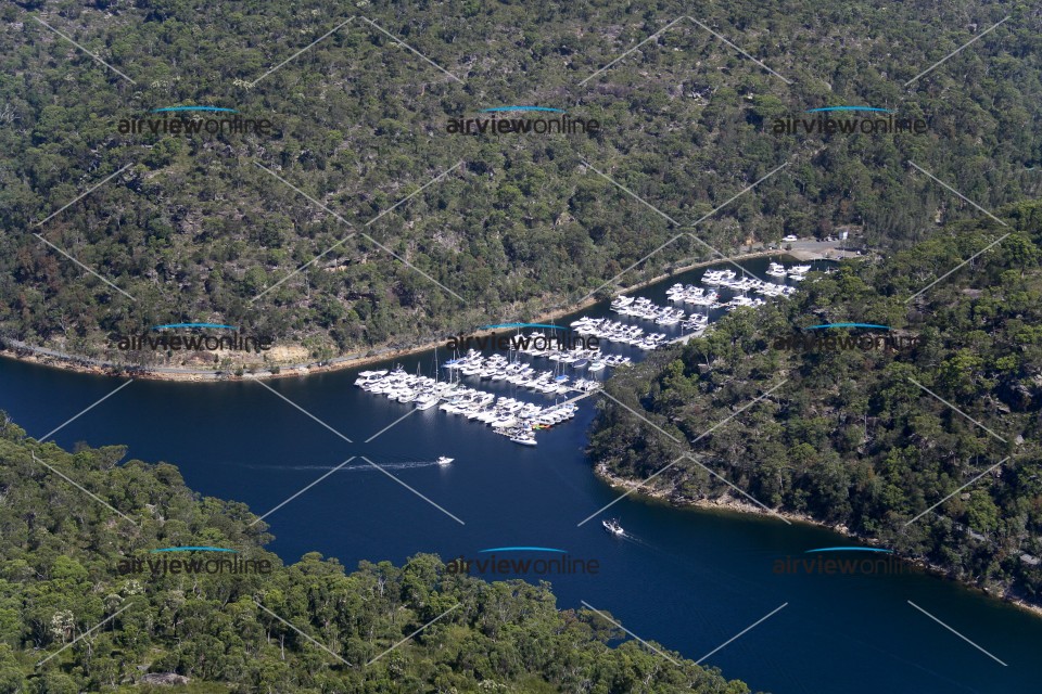 Aerial Photography Akuna Bay Marina - Airview Online