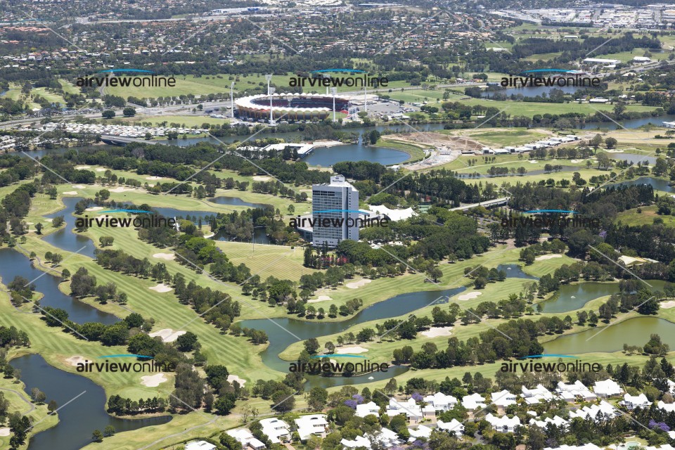 Aerial Photography Royal Pines Resort Golf Course - Airview Online