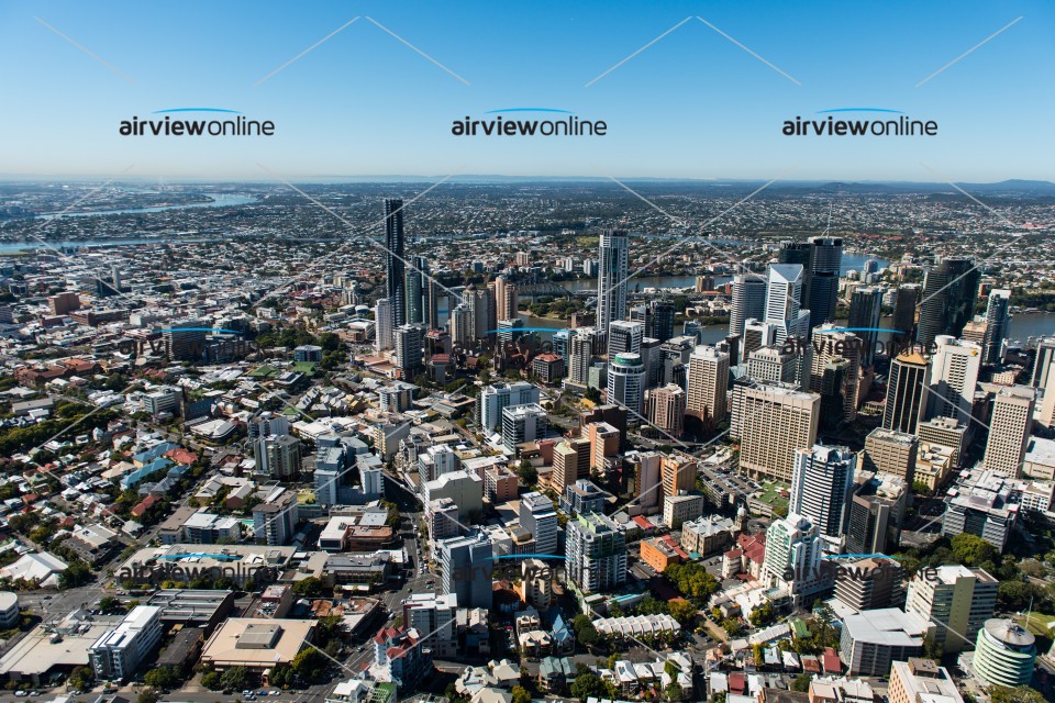 Aerial Photography Wickham Terrace - Airview Online
