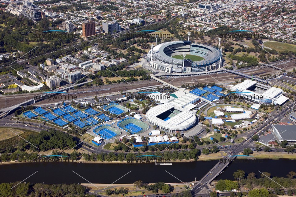 Aerial Photography Rod Laver Arena - Airview Online