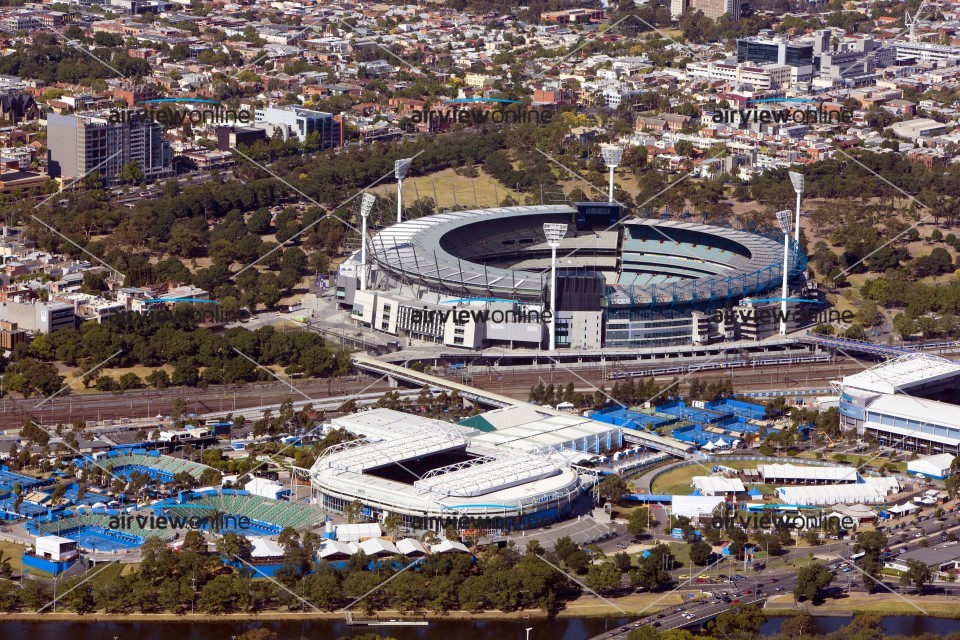 Aerial Photography Rod Laver Arena - Airview Online