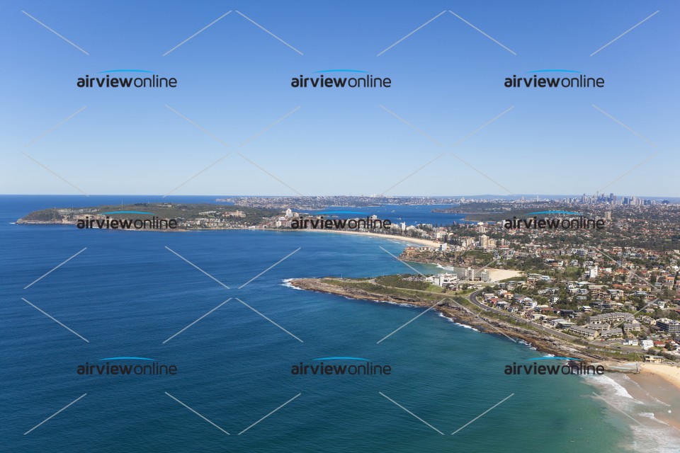 Aerial Photography Curl Curl To Manly - Airview Online
