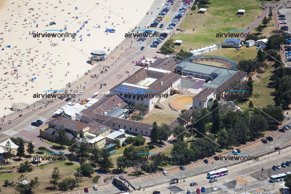 Aerial Photography Bondi Beach Bathers - Airview Online