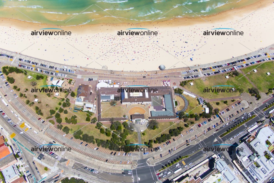Aerial Photography Bondi Beach Bathers - Airview Online