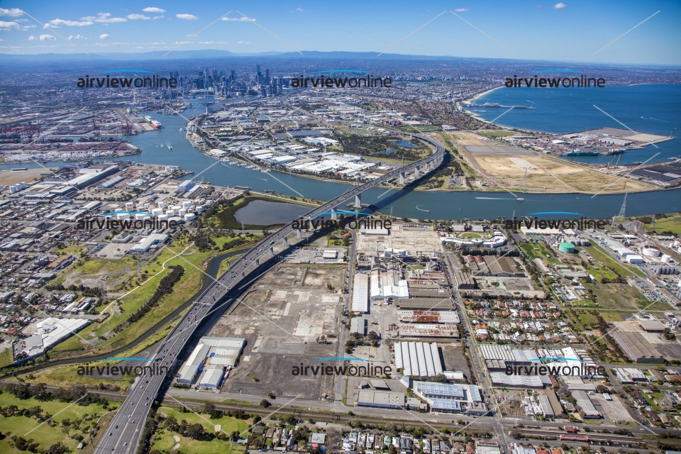 Aerial Photography Westgate Bridge - Airview Online