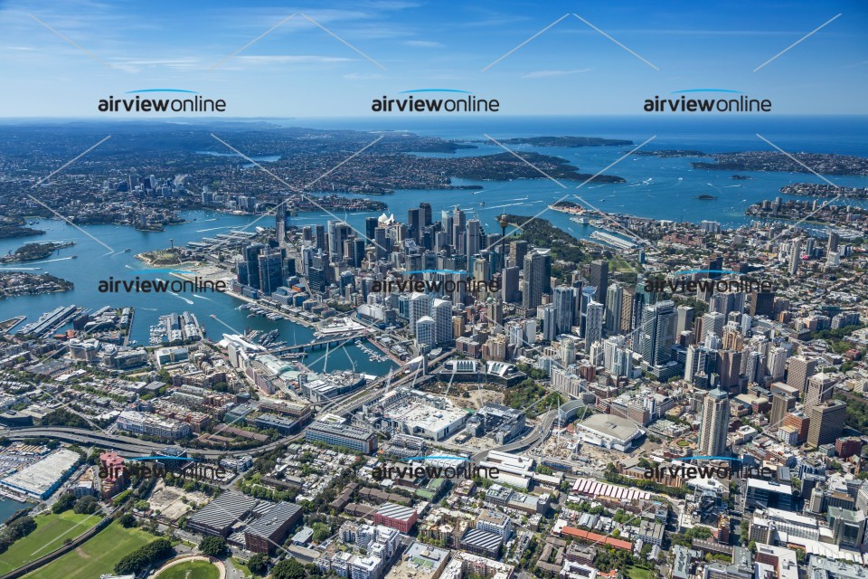 Aerial Photography Darling Harbour - Airview Online