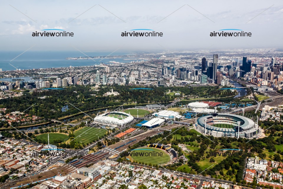 Aerial Photography Melbourne From The East - Airview Online