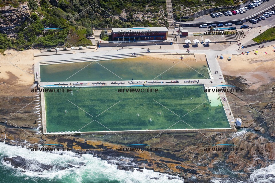 Aerial Photography Merewether Ocean Pool - Airview Online