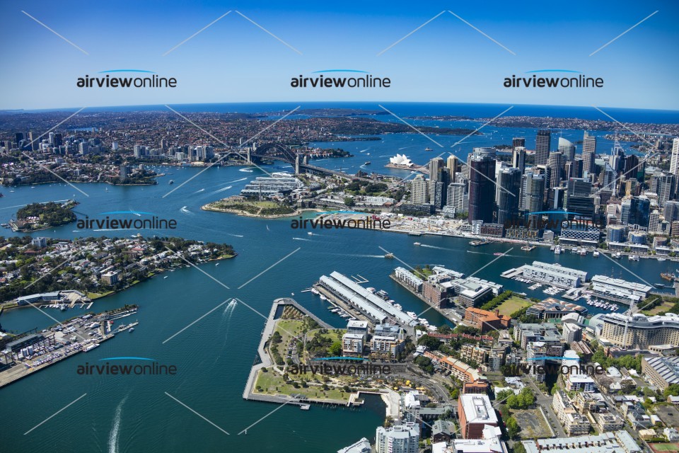 Aerial Photography Pyrmont To CBD - Airview Online