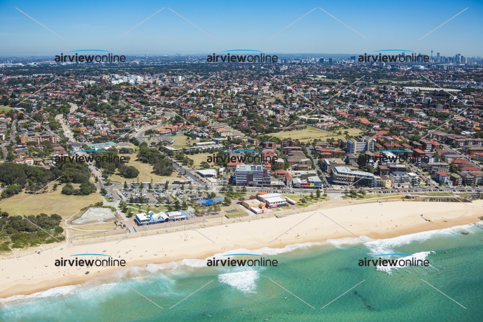Aerial Photography Maroubra Shops - Airview Online