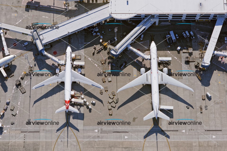 Aerial Photography Sydney Airport Terminal 1 - Airview Online
